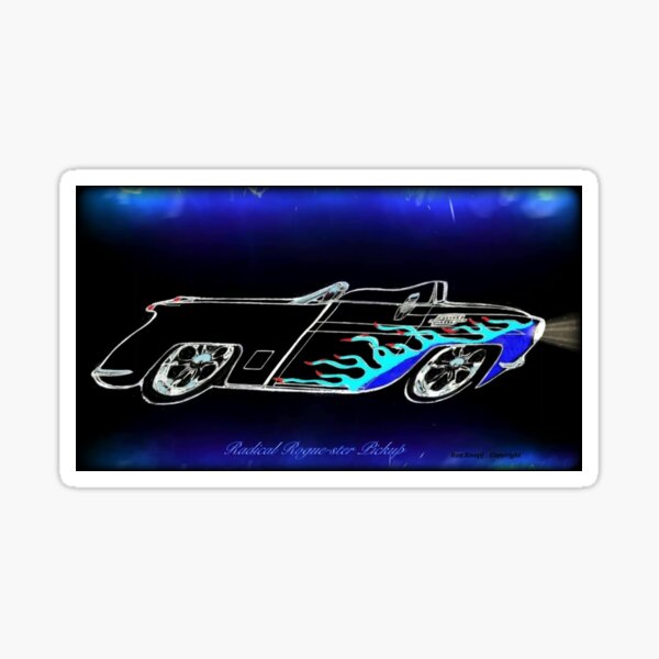 "Corvettes // Radical Rogue-ster Pickup!" Sticker for Sale by Imagin8er ...