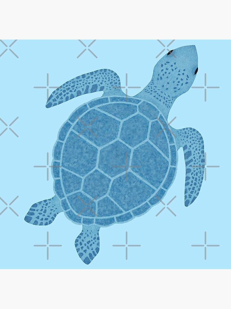 "Light Blue Sea Turtle" Poster for Sale by ReverieDaze | Redbubble