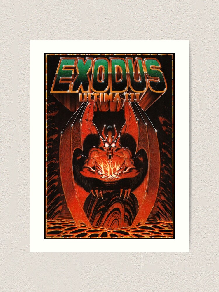 "Classic Game Covers - Ultima III Exodus" Art Print for Sale by rykker ...