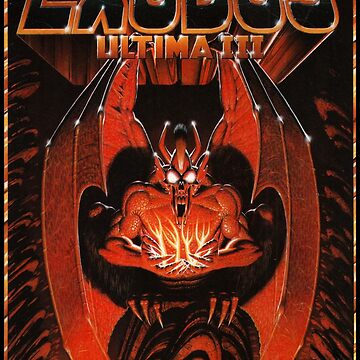 "Classic Game Covers - Ultima III Exodus" Art Print for Sale by rykker ...