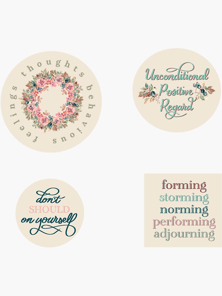 "Counseling Sticker Pack" Sticker for Sale by DogMinimalism | Redbubble