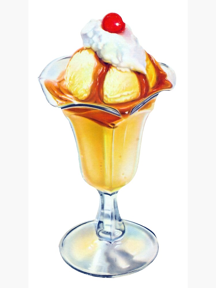 "1950's Butterscotch Sundae" Poster for Sale by historicimage | Redbubble
