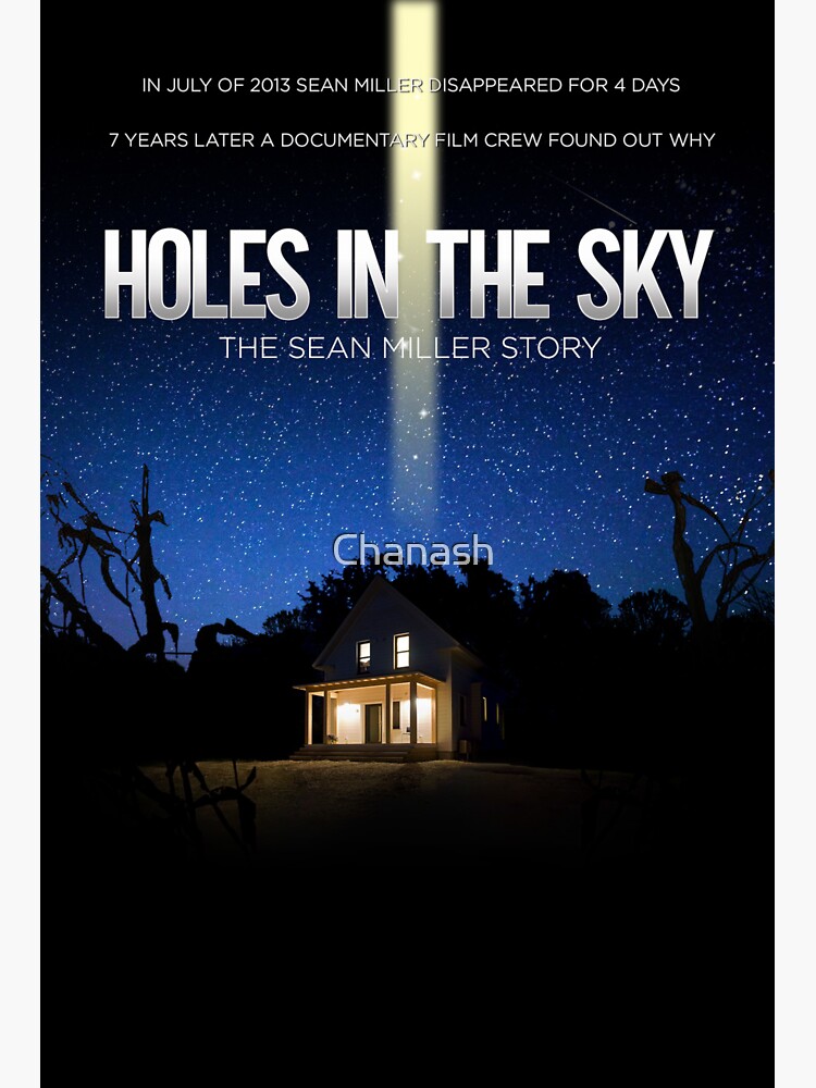 "Holes in the Sky: The Sean Miller Story Cover Art" Sticker for Sale by Chanash | Redbubble