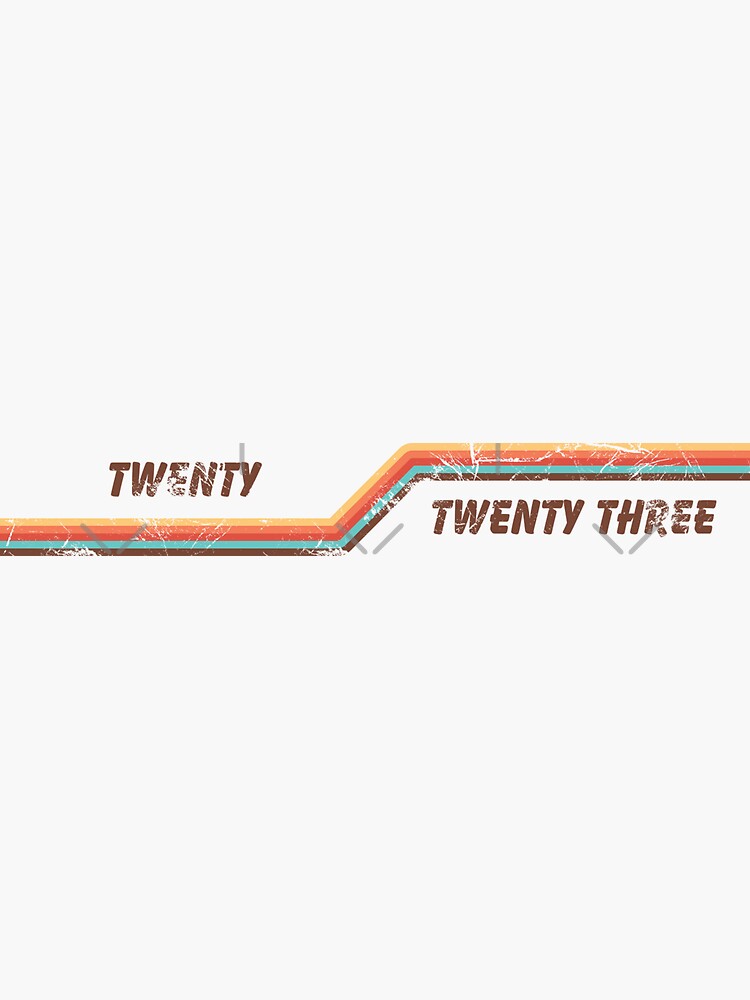 "Twenty Twenty Three #006 (Retro)" Sticker for Sale by ComputeUnit ...