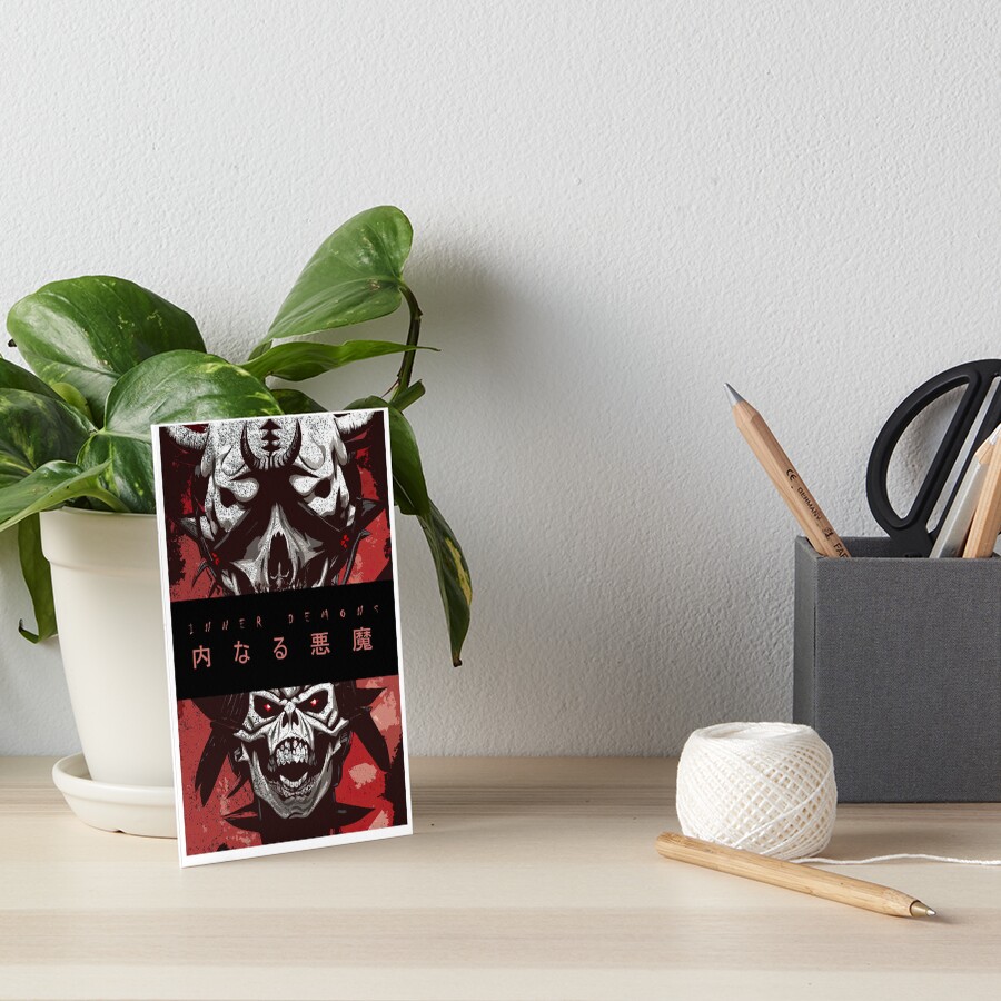 "Japanese demon art face Skull devil oni harajuku aesthetic Inner ...