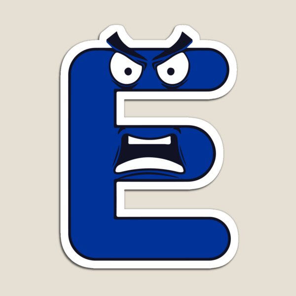 "Emotion Letter E Alphabet Lore, Angry Latter Alphabet Lore" Magnet for ...