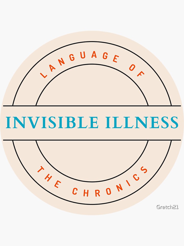"Invisible Illness Logo" Sticker for Sale by Gretch21 | Redbubble