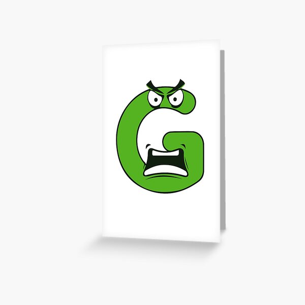 "Emotion Letter G Alphabet Lore, Angry Latter Alphabet Lore" Greeting ...