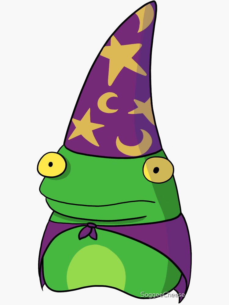 "Funky Fred: The Magical Frog" Sticker for Sale by SoggeeCheese | Redbubble