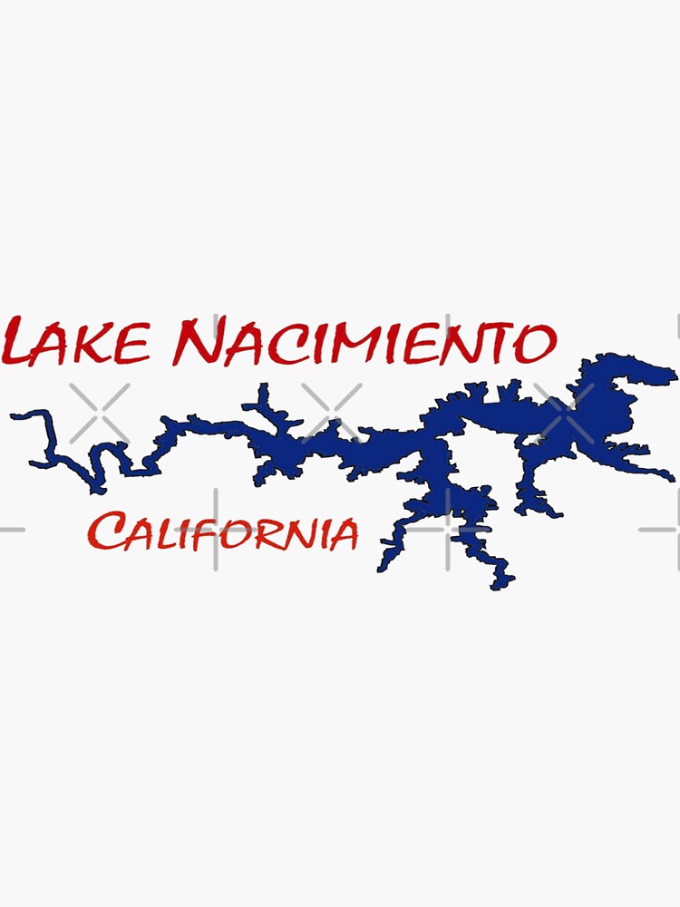 "Lake Nacimiento" Sticker for Sale by calibrit | Redbubble