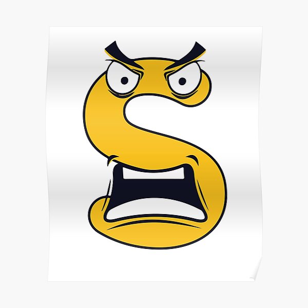 "Emotion Letter S Alphabet Lore, Angry Latter Alphabet Lore" Poster for ...