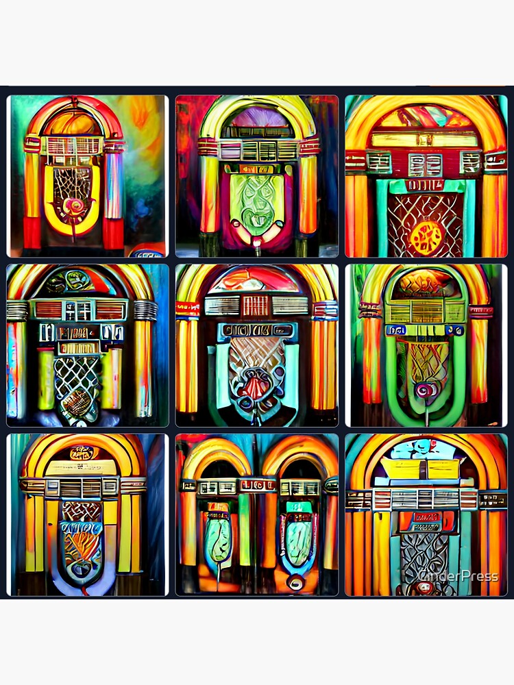 "Jukebox art / Oil Painting / Digital art" Poster for Sale by ...