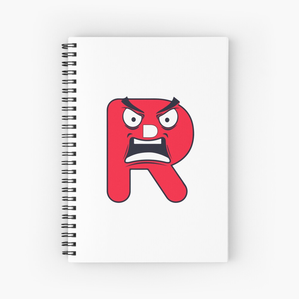 Cuaderno de espiral «Emoción Letra R Alfabeto Lore, Angry Latter ...