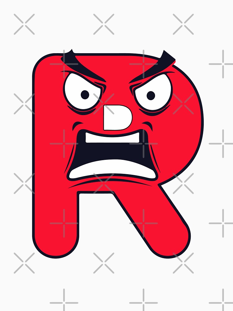 "Emotion Letter R Alphabet Lore, Angry Latter Alphabet Lore" T-shirt ...