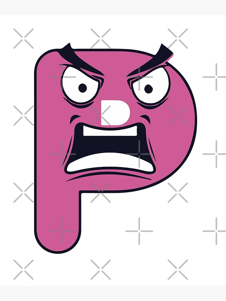 "Emotion Letter P Alphabet Lore, Angry Latter Alphabet Lore ...