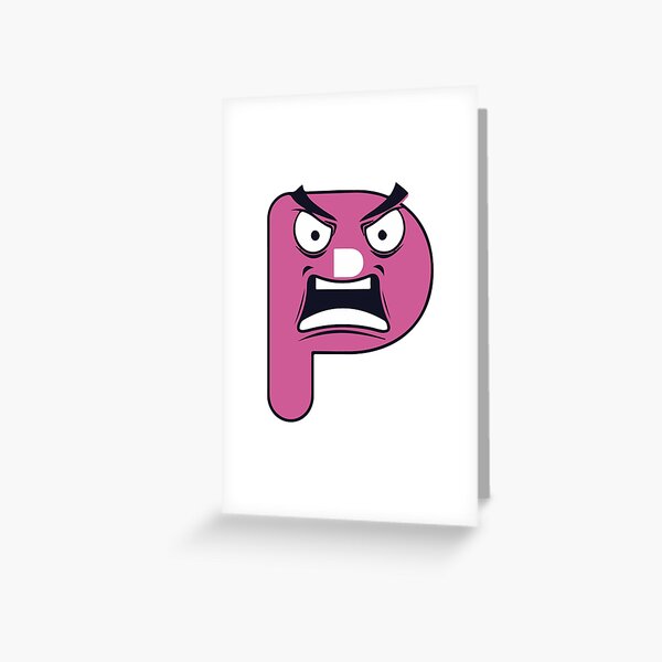 "Emotion Letter P Alphabet Lore, Angry Latter Alphabet Lore" Greeting ...