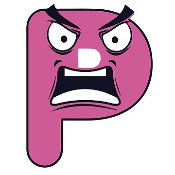 "Emotion Letter P Alphabet Lore, Angry Latter Alphabet Lore" Poster for ...