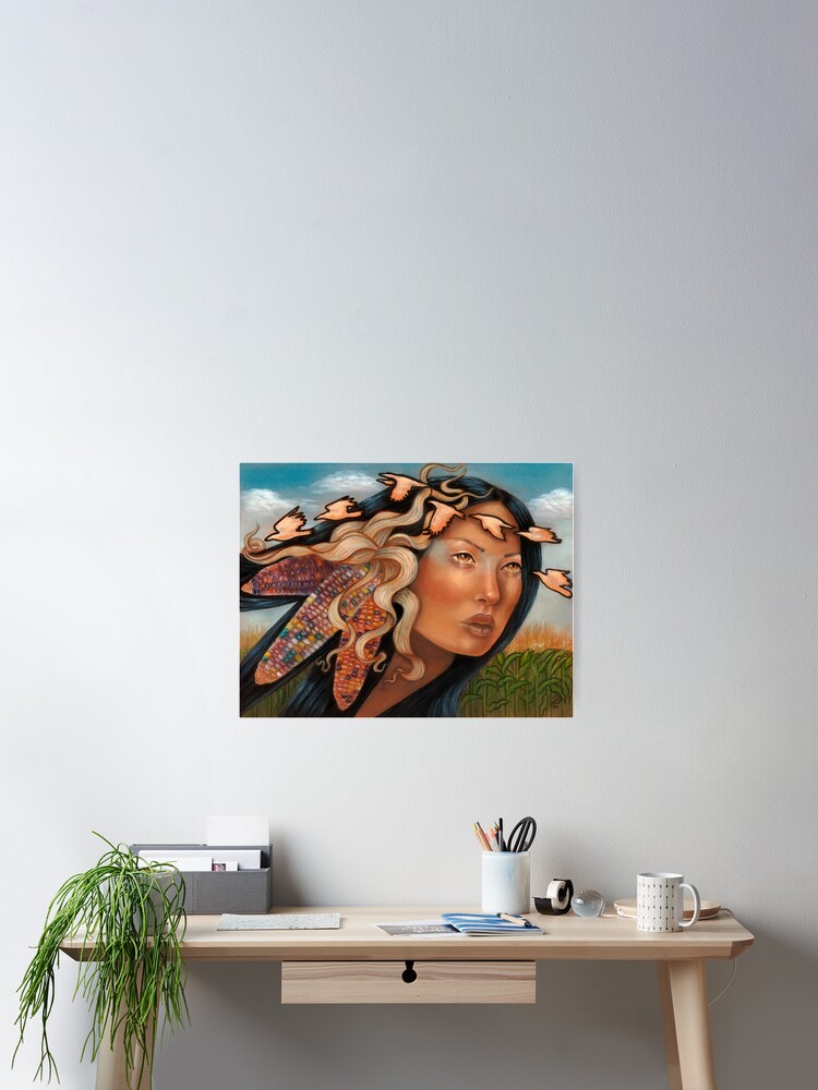 "Selu Cherokee Native American Corn goddess" Poster for Sale by ...