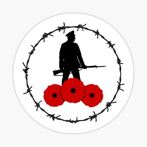"Never Forgotten Remembrance Sticker" Sticker for Sale by INFIDEL ...