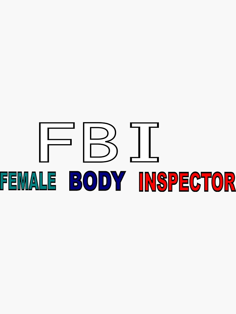 "FBI" Sticker for Sale by atreyu2017 | Redbubble
