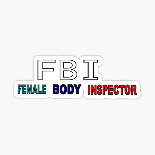 "FBI" Sticker for Sale by atreyu2017 | Redbubble