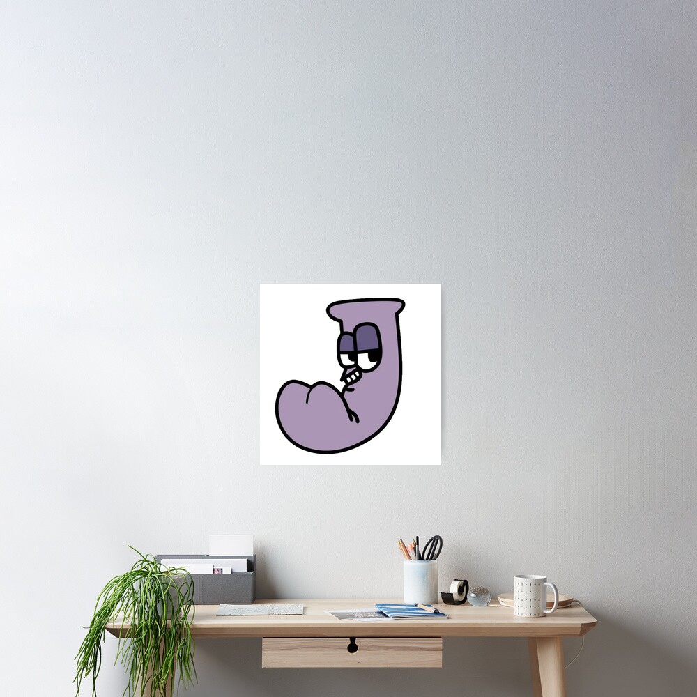 "J ALPHABET LORE" Poster for Sale by Totkisha1 | Redbubble