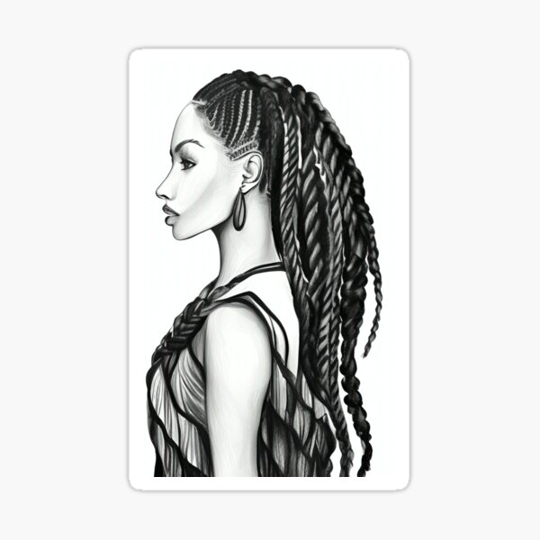 "Dreadlocks" Sticker for Sale by AstraLowelle | Redbubble