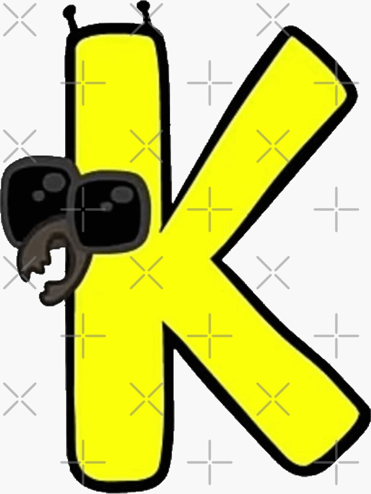 "K ALPHABET LORE" Sticker for Sale by Totkisha1 | Redbubble