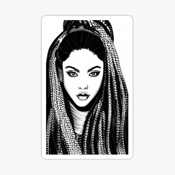 "Dreadlocks" Sticker for Sale by AstraLowelle | Redbubble