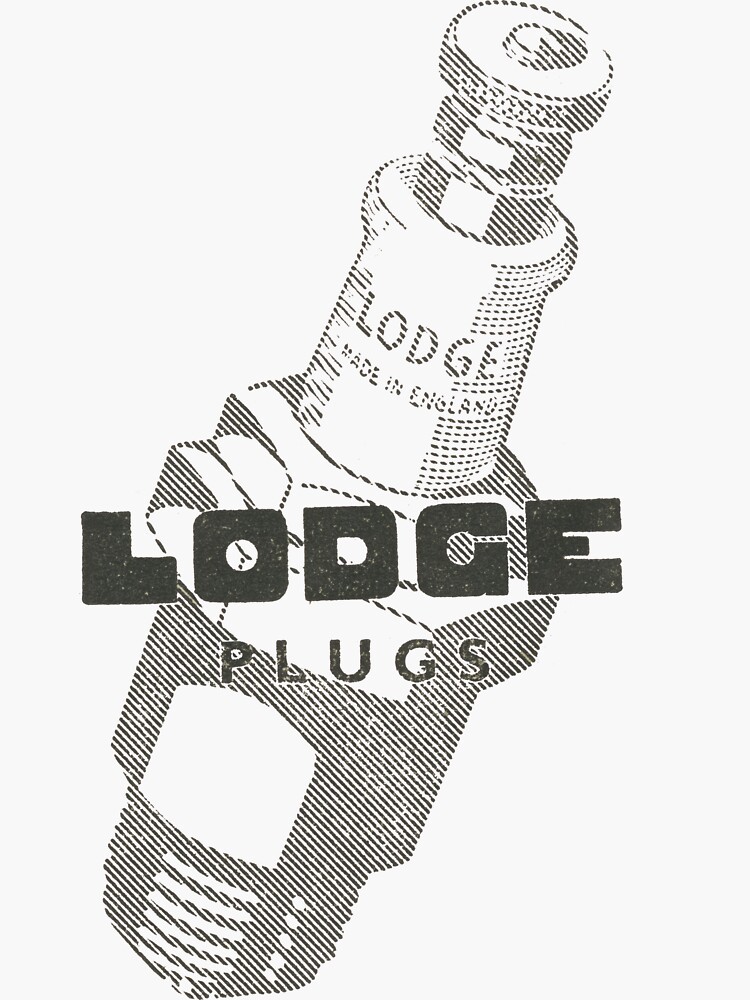 "Lodge Spark Plugs. 1930s Vintage Quality! " Sticker for Sale by ...
