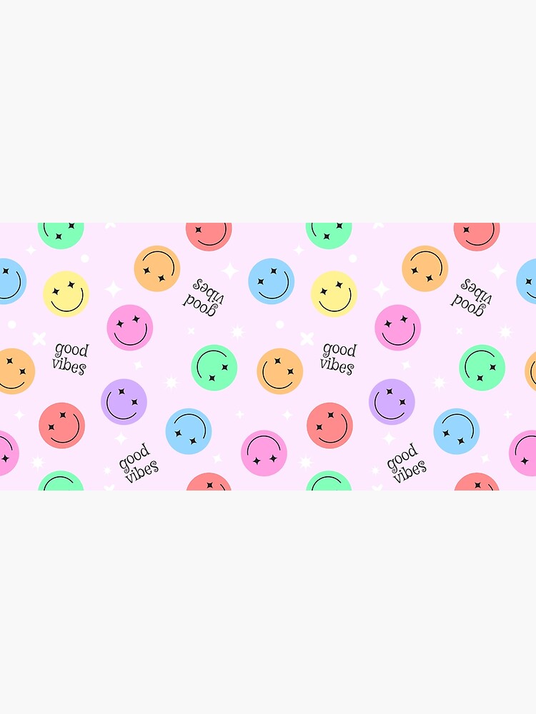 "Preppy Aesthetic pastel Smiley face Good Vibes" Photographic Print for ...
