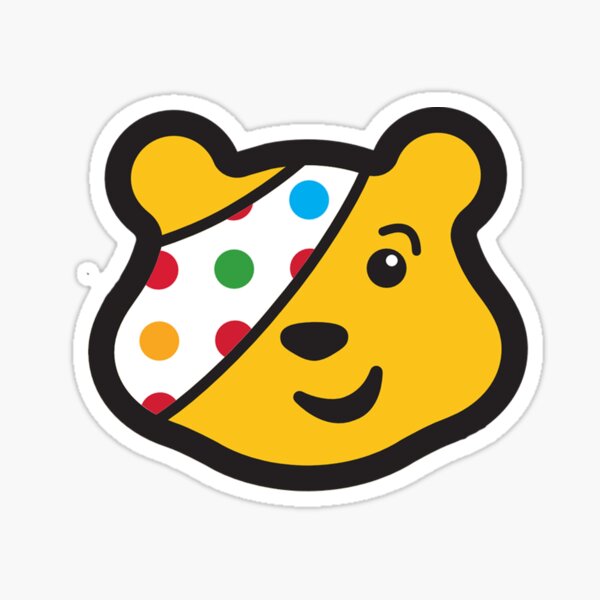 "tesco pudsey bear" Sticker for Sale by casablanca10 | Redbubble