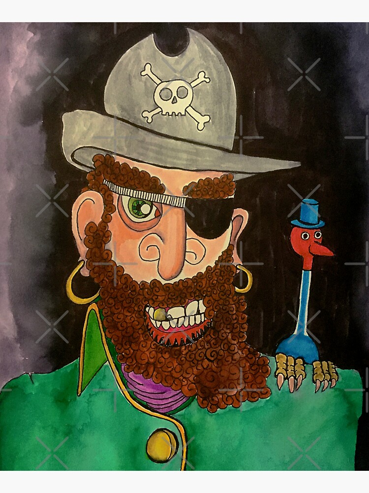 "dippy pirate" Sticker for Sale by JoJoFavro | Redbubble