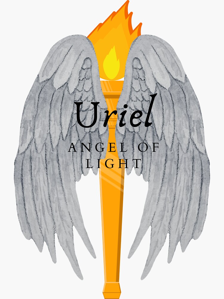"Archangel Uriel, Angel of Light" Sticker for Sale by SelenaJ | Redbubble
