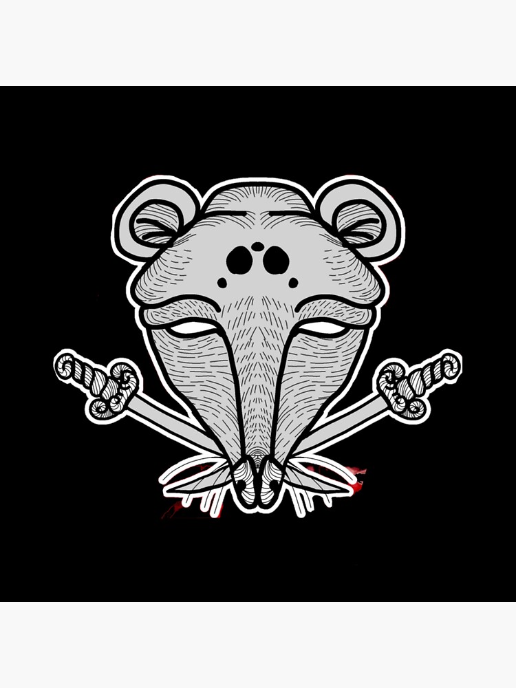 "Rat Jolly Roger" Sticker for Sale by Productsbane | Redbubble