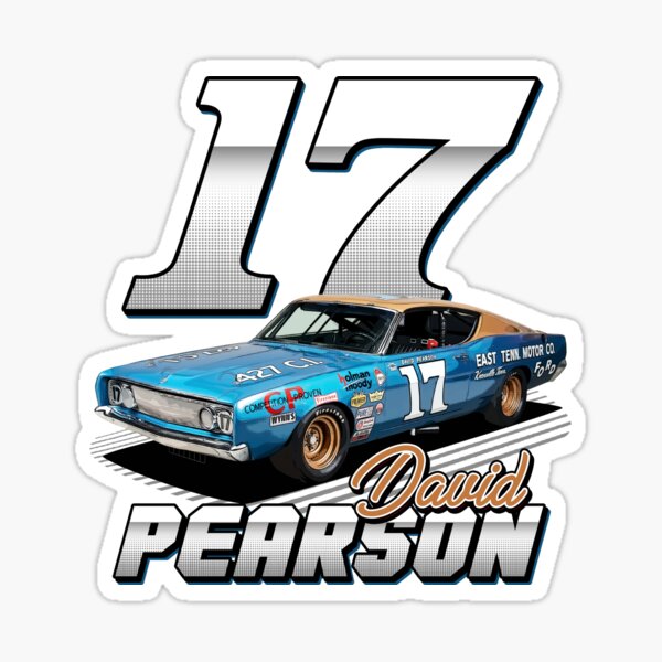 "David Pearson Nascar Legend 1968 69 retro style" Sticker for Sale by ...