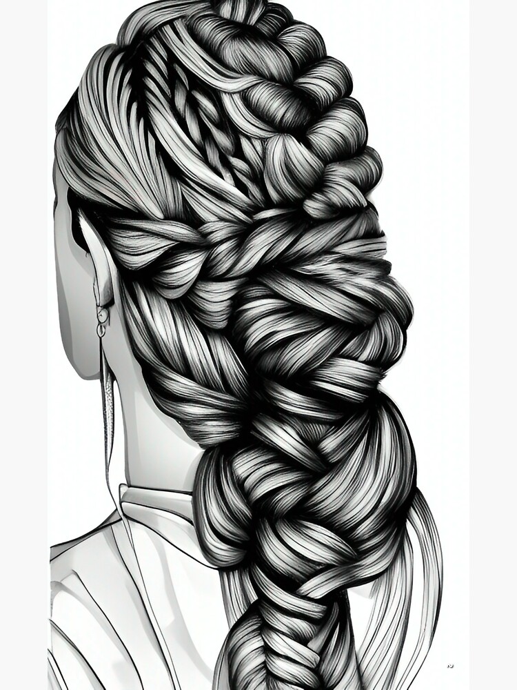 "Caramel Braids" Sticker for Sale by AstraLowelle | Redbubble