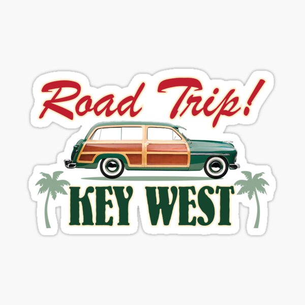 "Key West Road Trip!" Sticker for Sale by Futurebeachbum | Redbubble