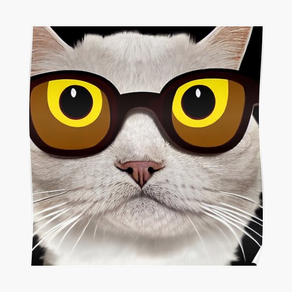 "Kool Kat" Poster for Sale by Expressed-Vibe | Redbubble