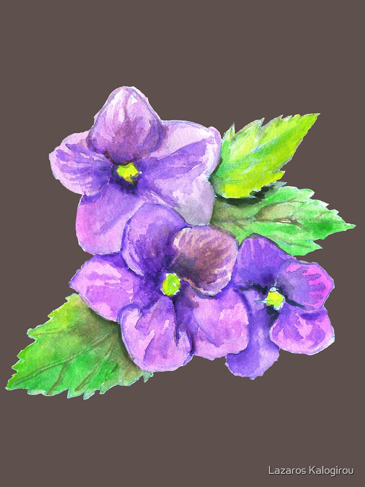 "Three Violets" T-shirt for Sale by Sorazal | Redbubble | three t ...