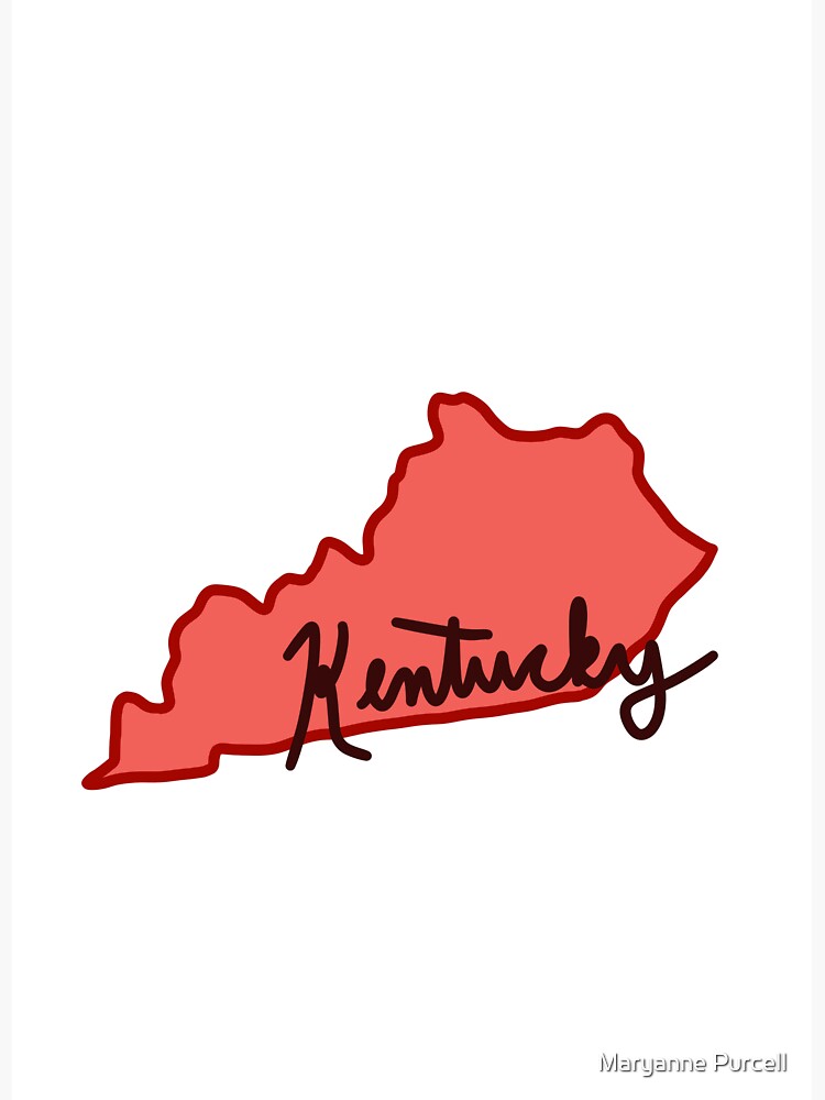 "Kentucky State" Sticker for Sale by MPurcellArt | Redbubble