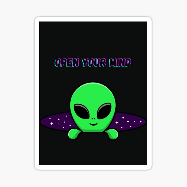 "Open Your Mind" Sticker for Sale by Zylok | Redbubble