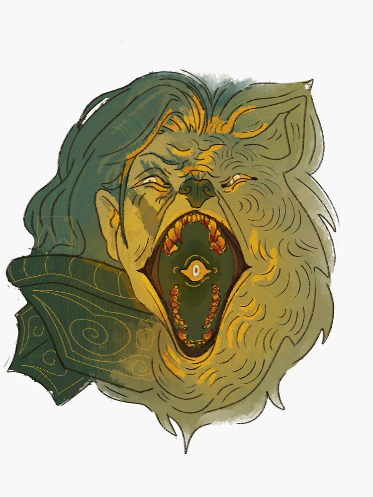 "aela the huntress " Sticker for Sale by ratcornerr | Redbubble