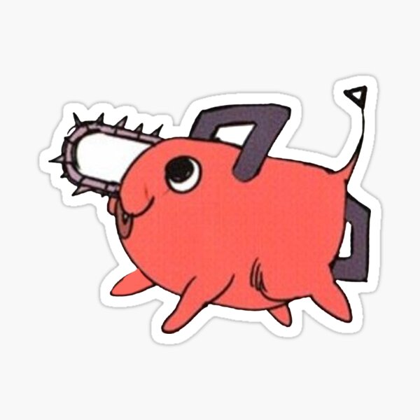 " pochita chainsaw man" Sticker for Sale by Yor-art | Redbubble