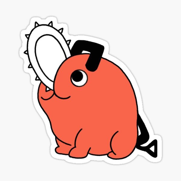 "pochita chainsaw man" Sticker for Sale by Yor-art | Redbubble