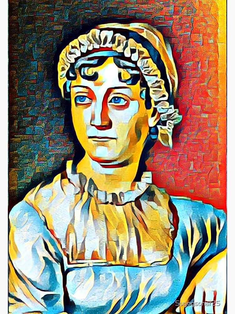 "Jane Austen Artwork | Jane Austen Portrait | Jane Austen Wall Art ...
