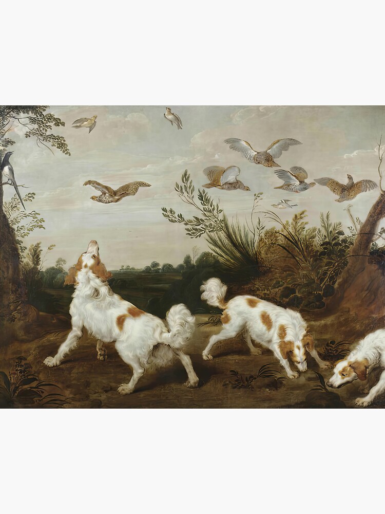 "Three Springer Spaniels on the Hunt by Paul de Vos [Remastered ...