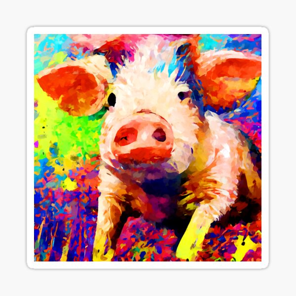 "Pig 5" Sticker for Sale by ChrisButler | Redbubble