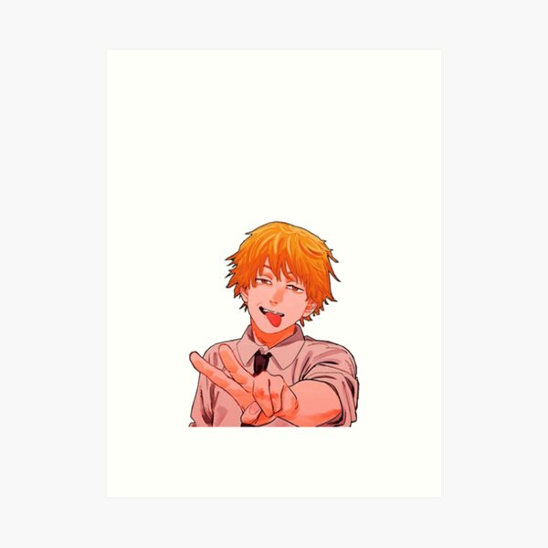"denji chainsaw man" Art Print for Sale by Yor-art | Redbubble