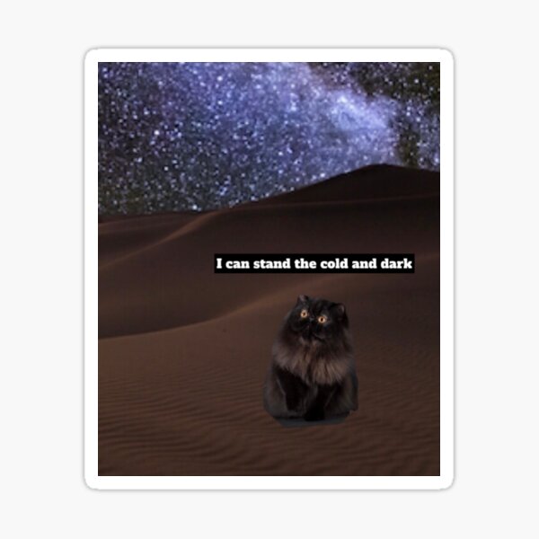 "I can stand." Sticker for Sale by Catwithhardhat | Redbubble